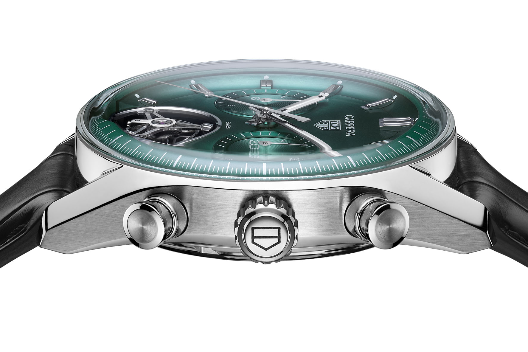 TAG Heuer: Carrera Chronograph & Chronograph Tourbillon “Teal Green ...
